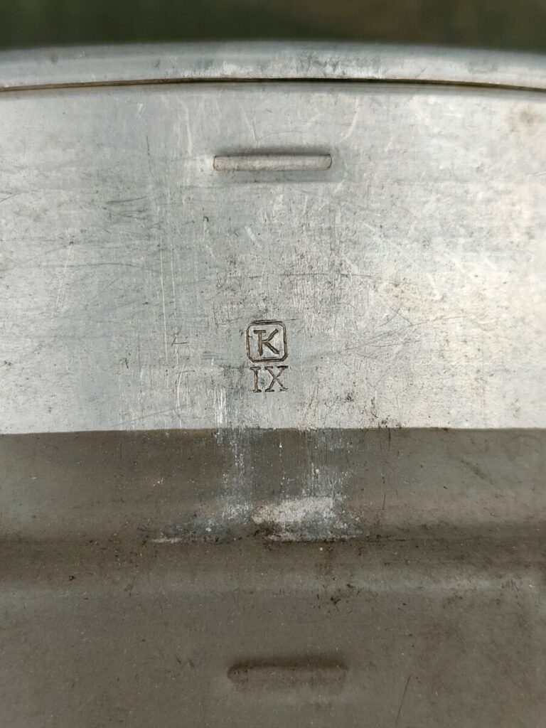 Einzelkochgeschirr Ord. 1898/1914 grün, Merker - SwissMilitaria.ch