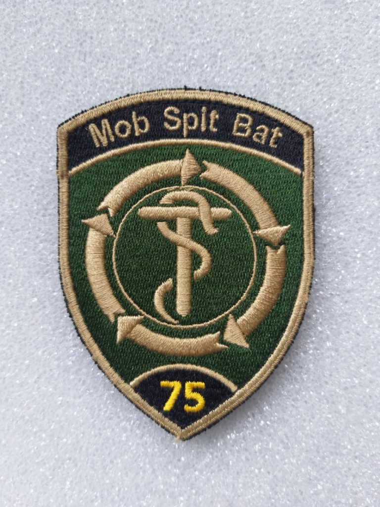 Verbandsabzeichen Mob Spit Bat 75 Stabskp - SwissMilitaria.ch
