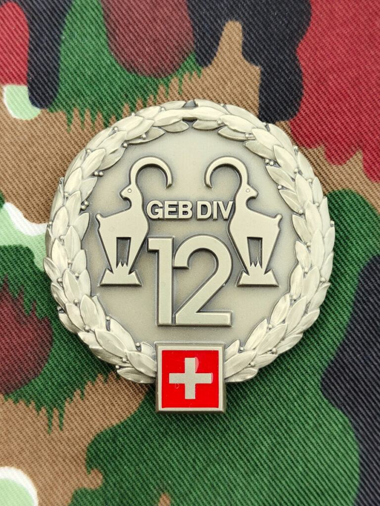 Béretemblem Gebirgsdivision 12 - SwissMilitaria.ch