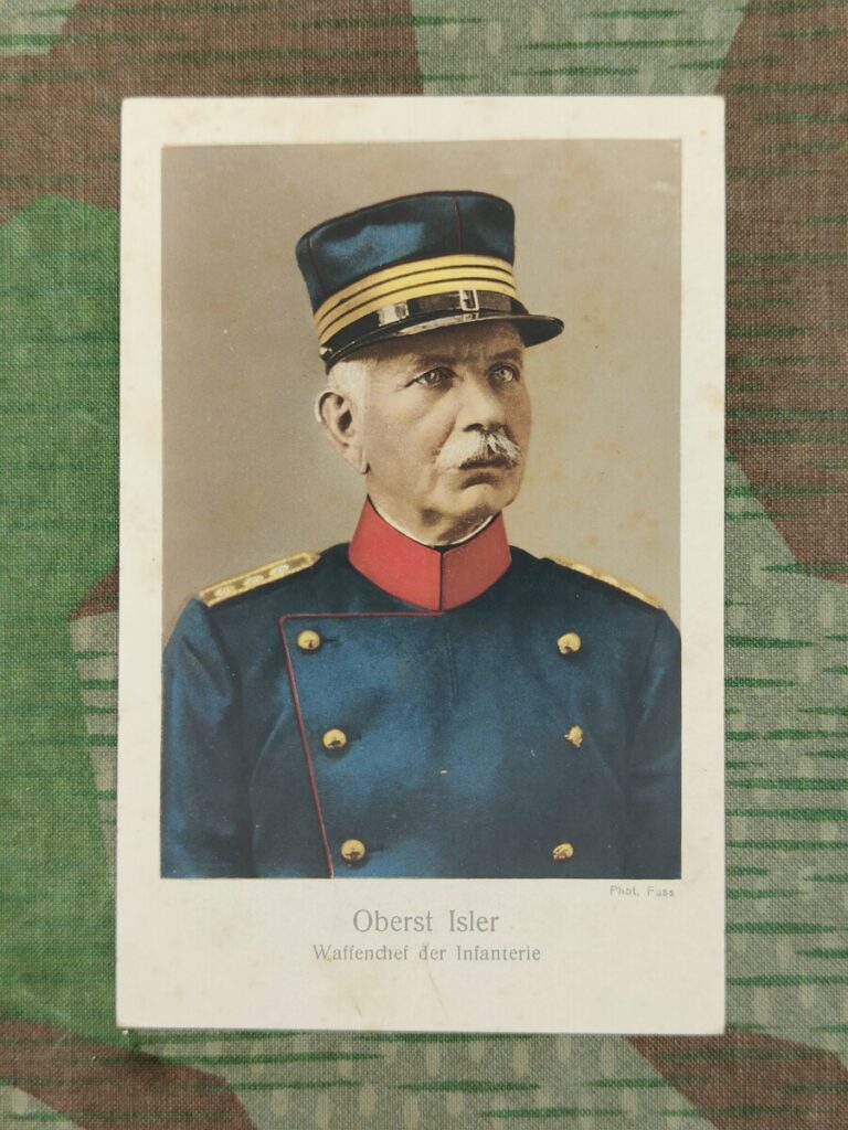 Postkarte Waffenchef der Infanterie, Oberstkorpskommandant Peter Isler ...